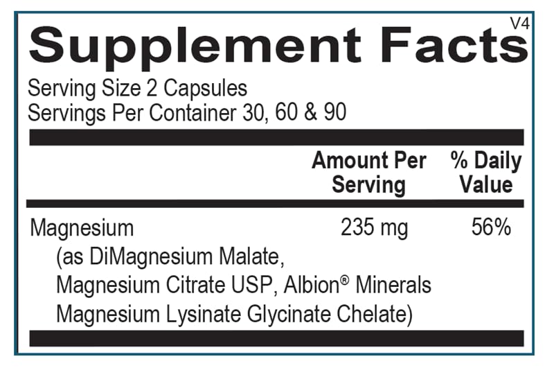 Reacted Magnesium for muscle relaxation