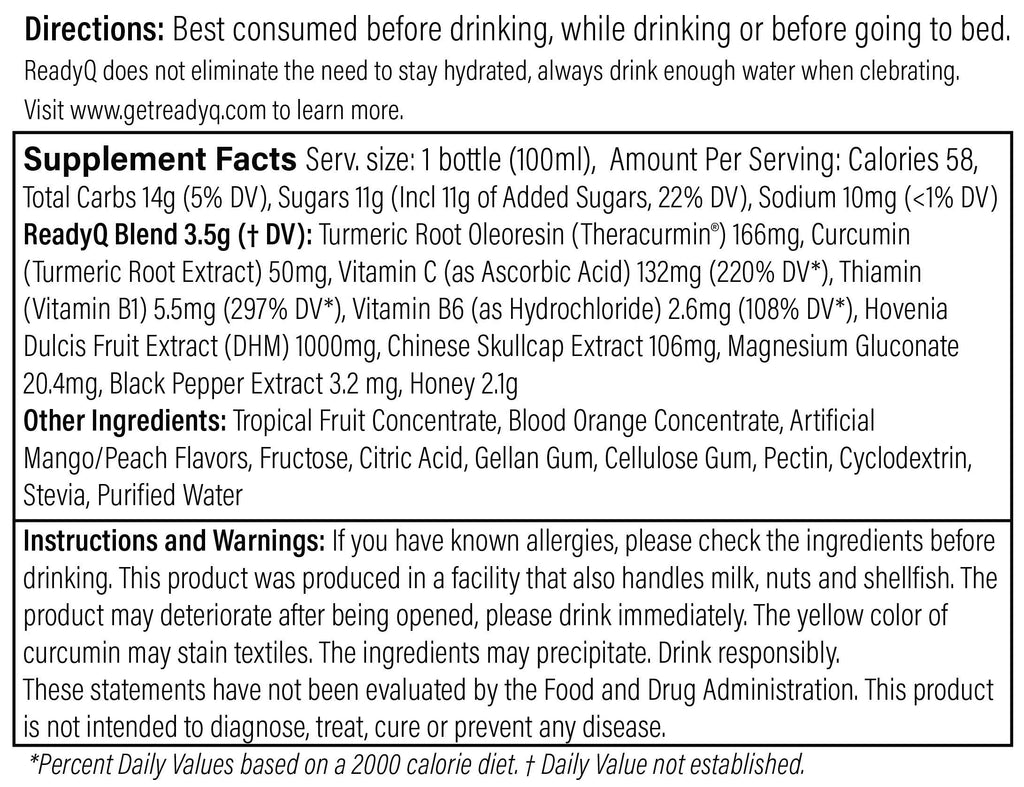 ReadyQ turmeric in convenient bottles