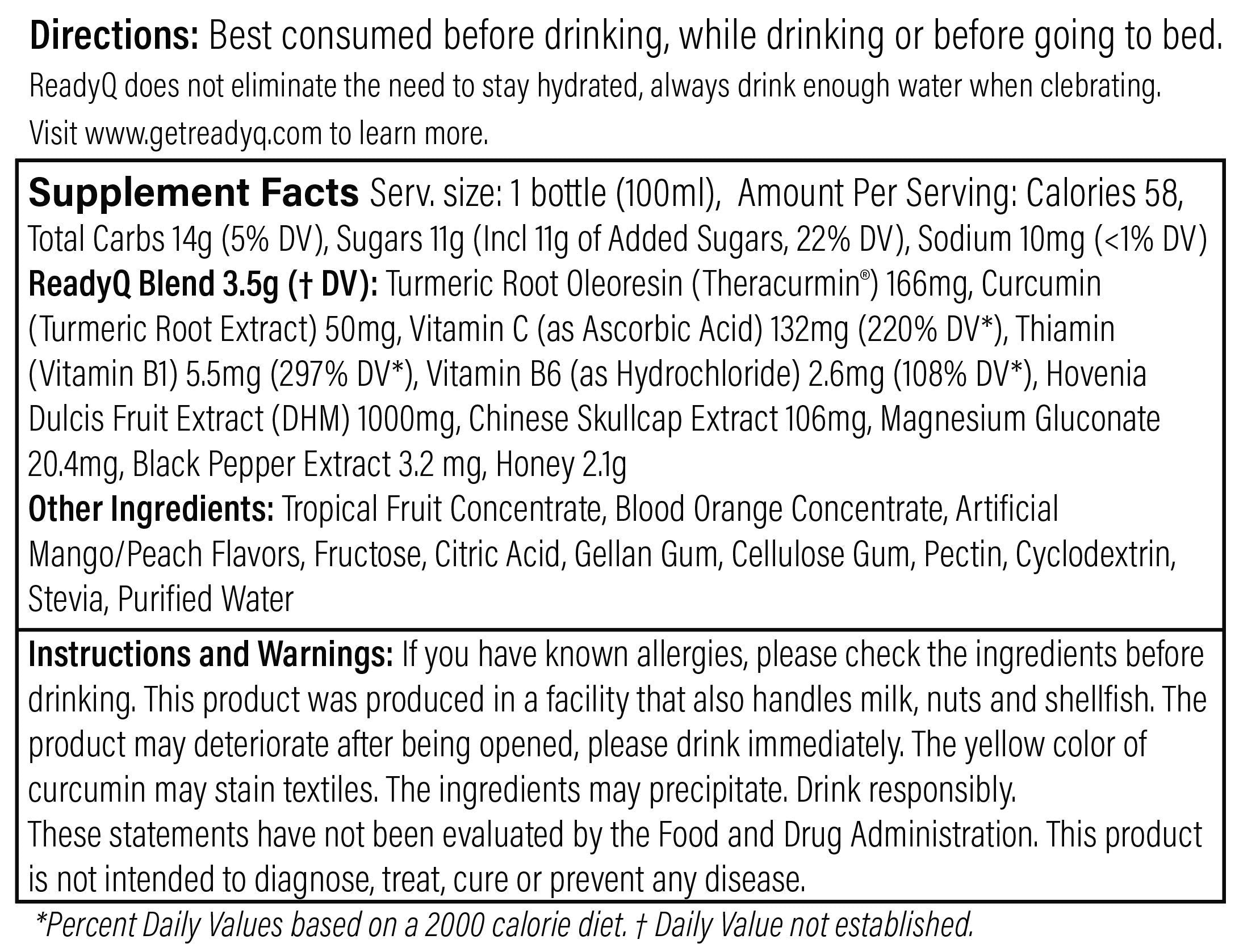 ReadyQ turmeric in convenient bottles