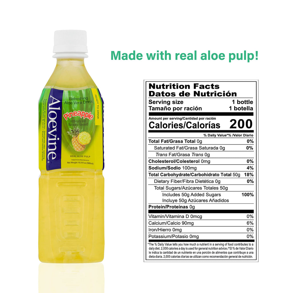 real aloe chunks in every bottle