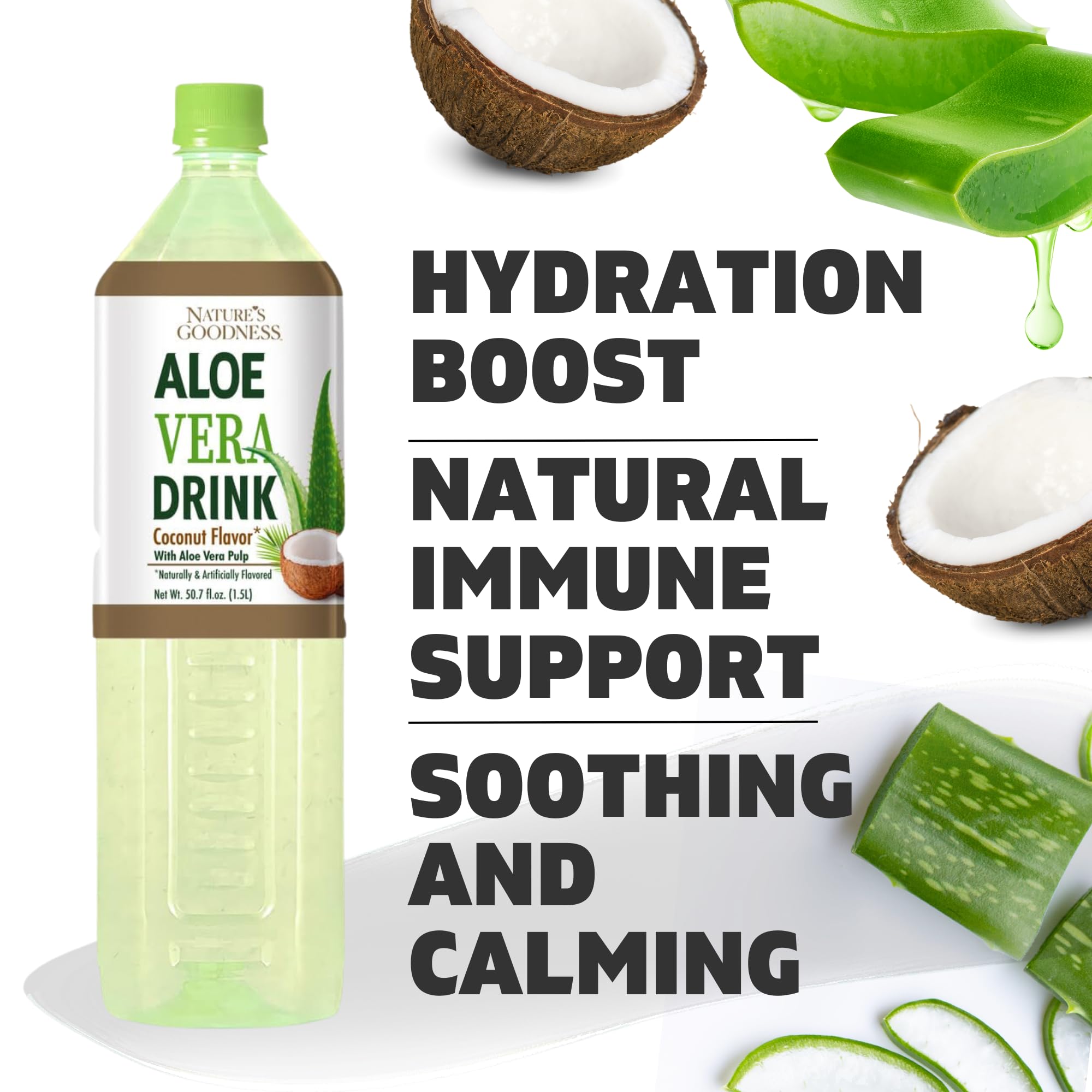 real aloe vera in every sip