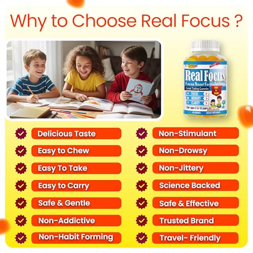 Real Focus Omega gummies for learning