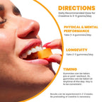 Real Fruit creatine gummies for workout boost