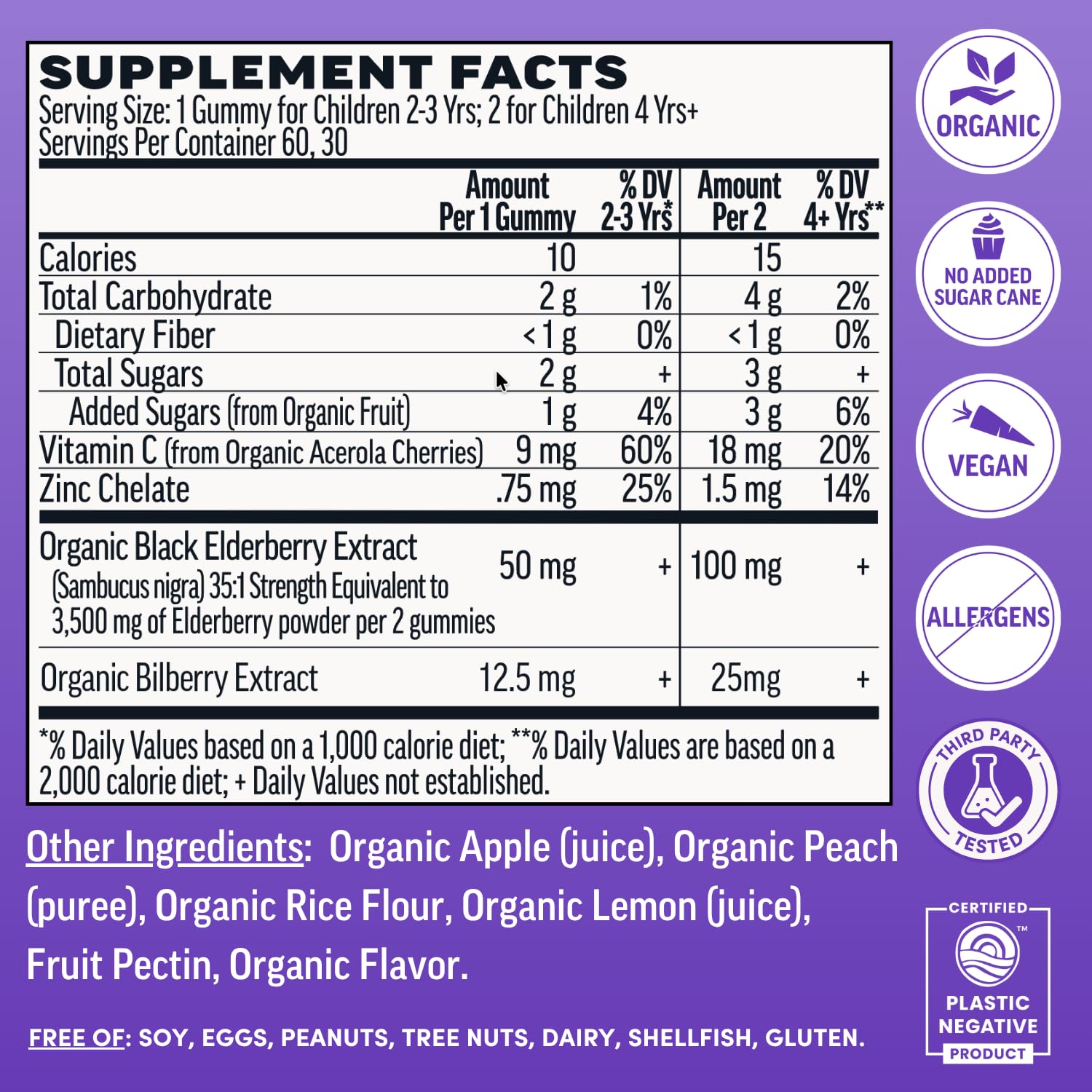 real fruit elderberry gummies for children