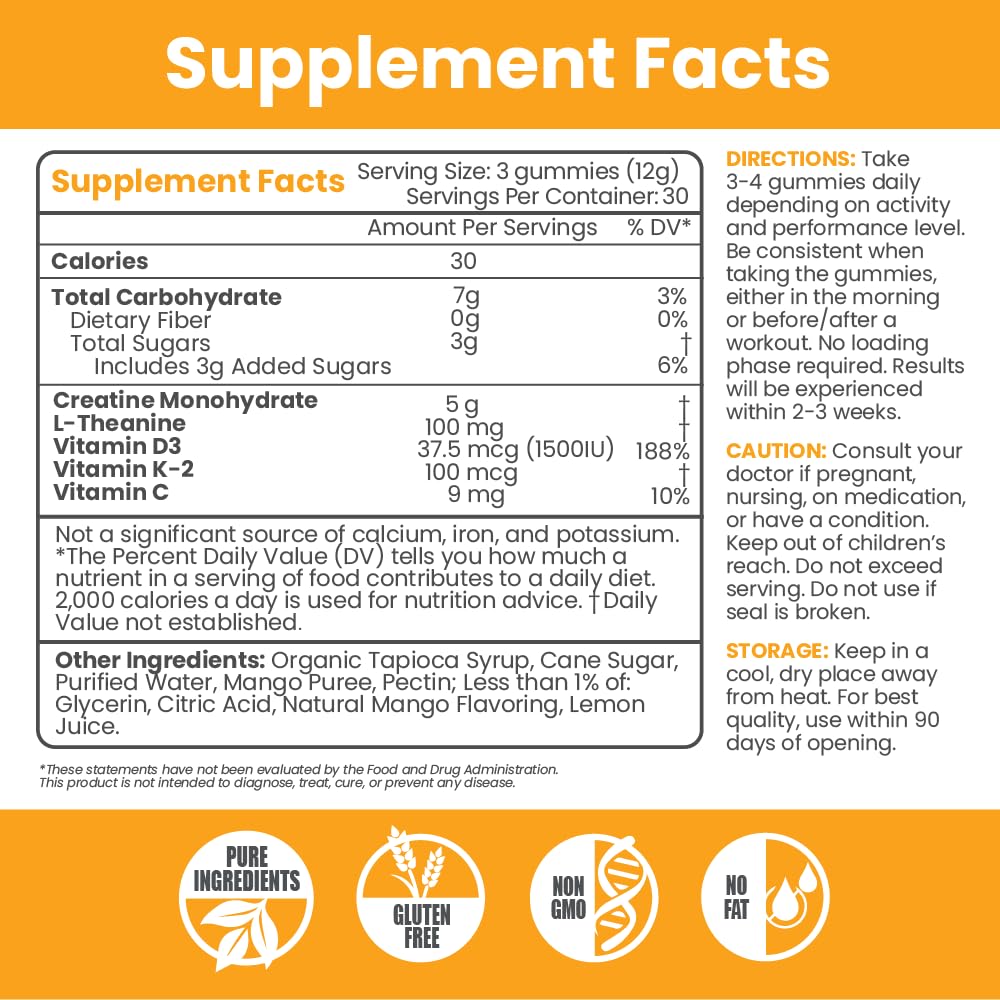 Real Fruit gummies for enhanced strength