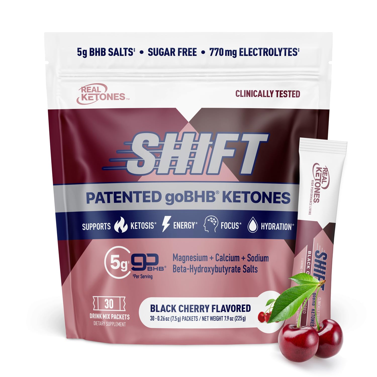 Real Ketones electrolyte powder for hydration