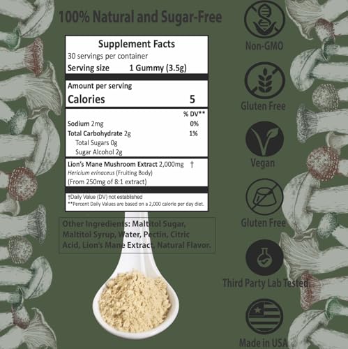 REAL Lion's Mane mushrooms for overall wellness