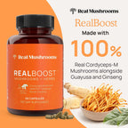 real mushrooms cordyceps supplement