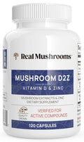 Real Mushrooms Zinc Vitamin D2 capsules