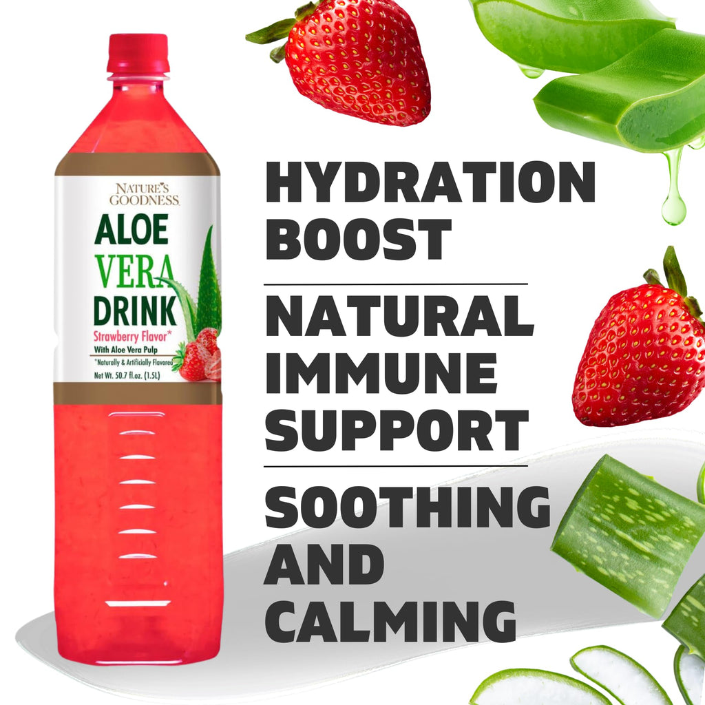 real pulp strawberry aloe vera