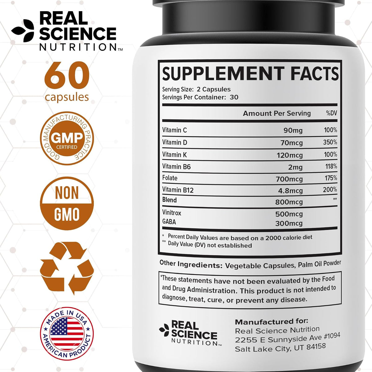 Real Science capsules for immune support