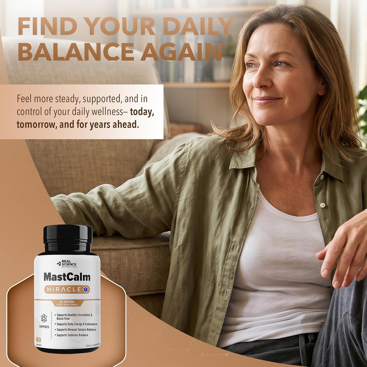 Real Science MastCalm capsules for relaxation