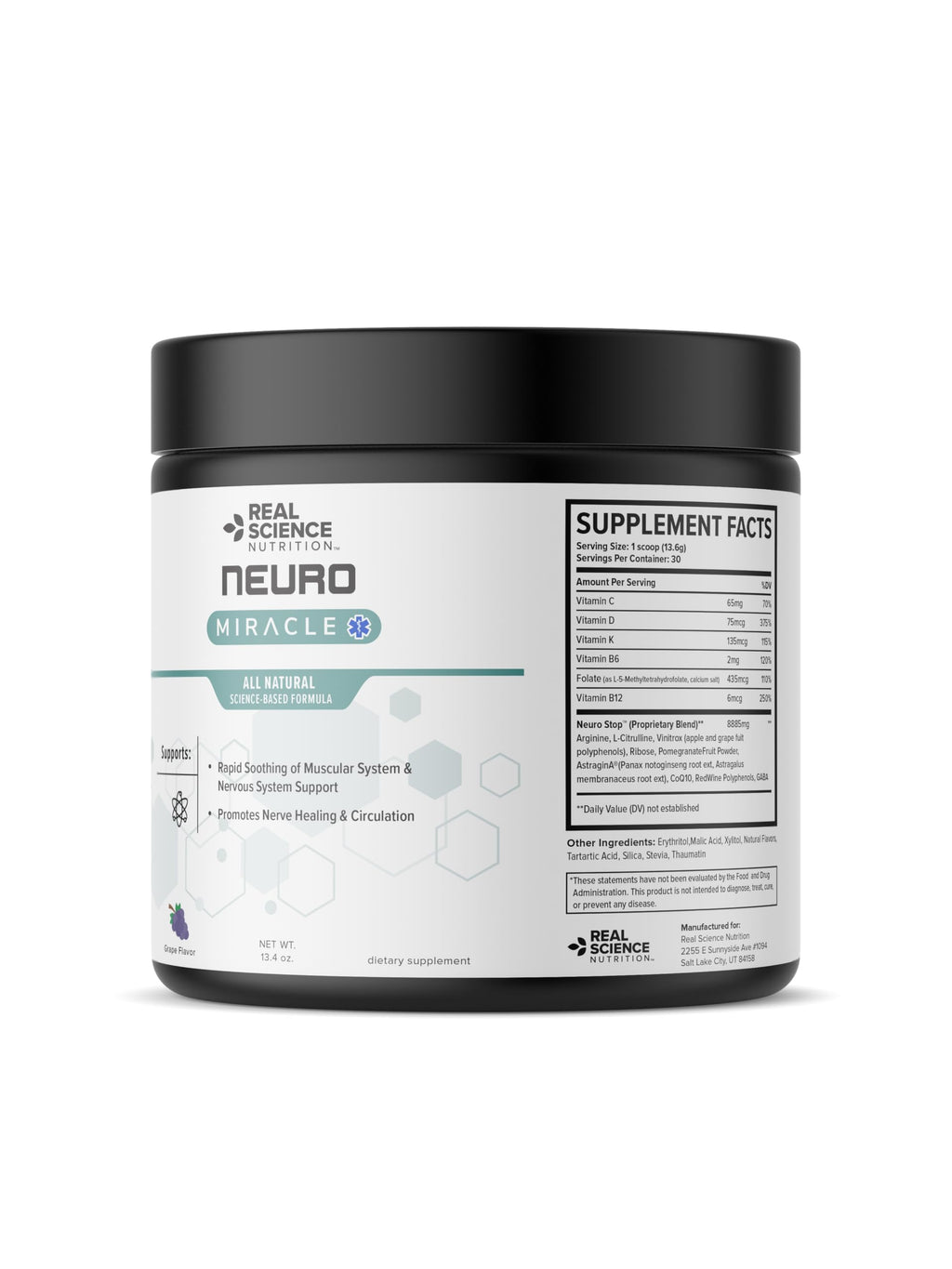 Real Science Nutrition neuropathy miracle formula