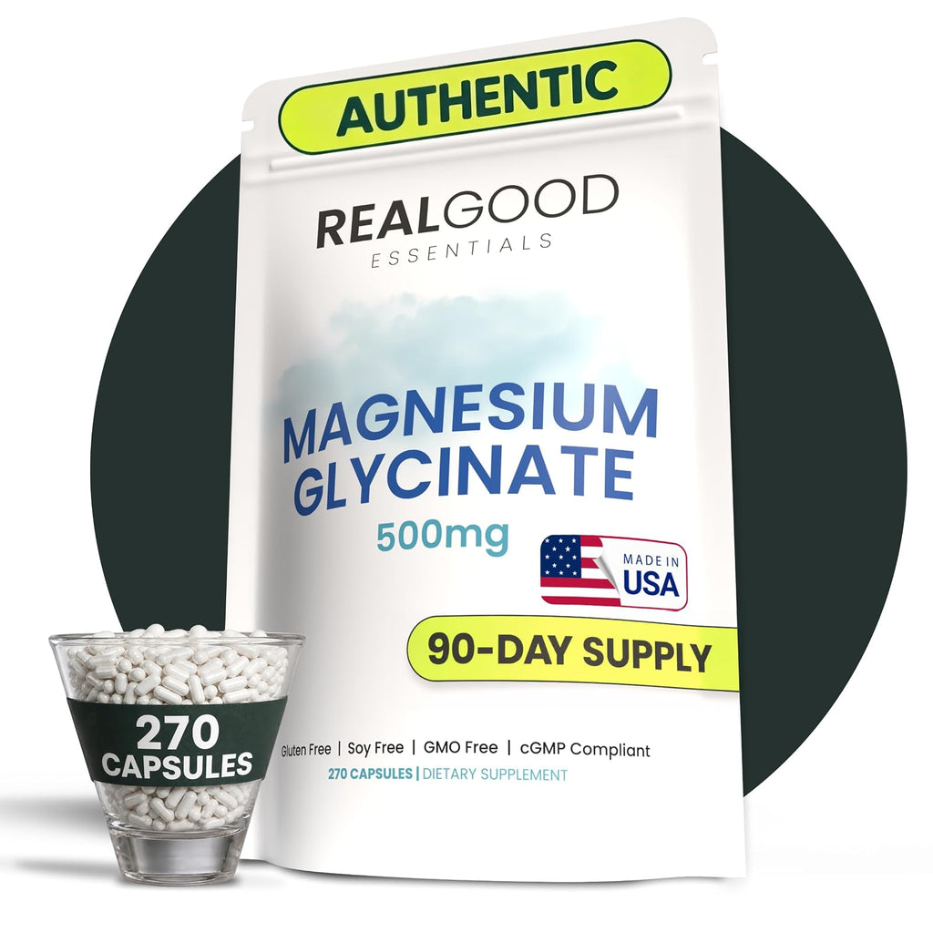 RealGood Essentials magnesium glycinate capsules