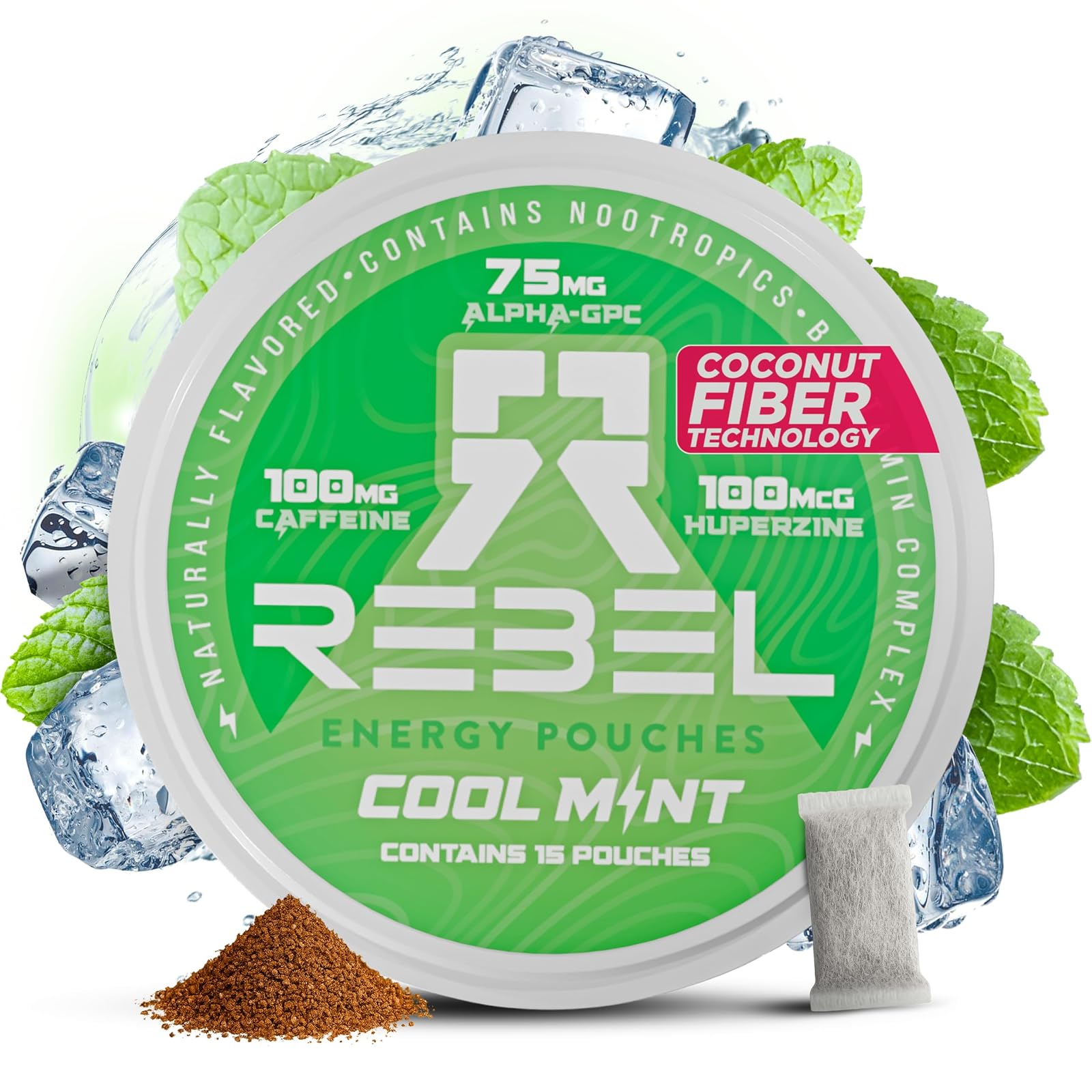 Rebel caffeine pouches for energy