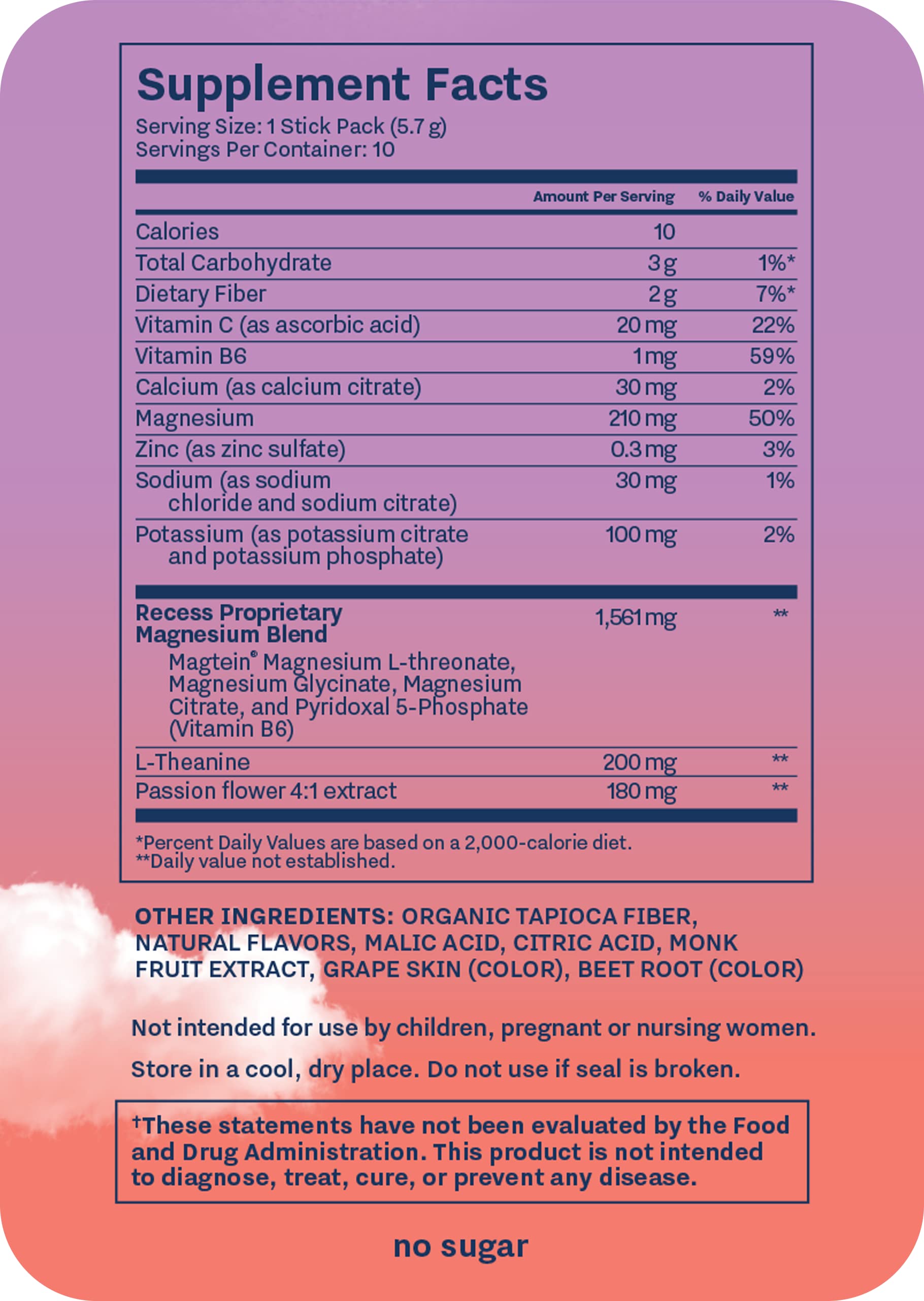 Recess Mood magnesium for muscle relief