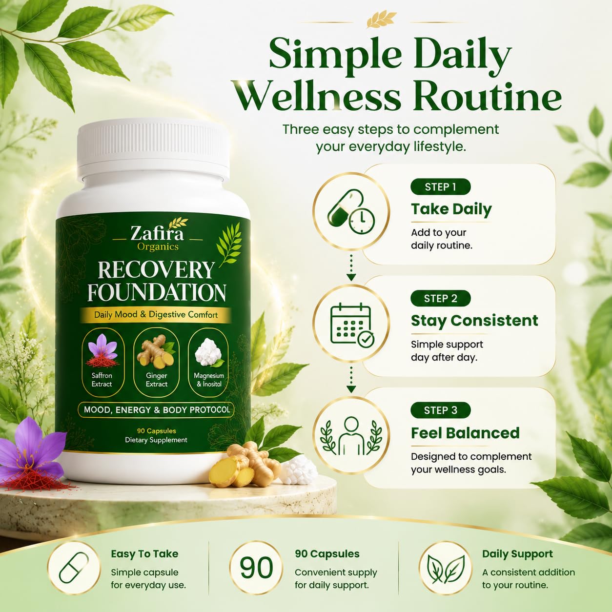 Recovery Foundation ginger extract capsules