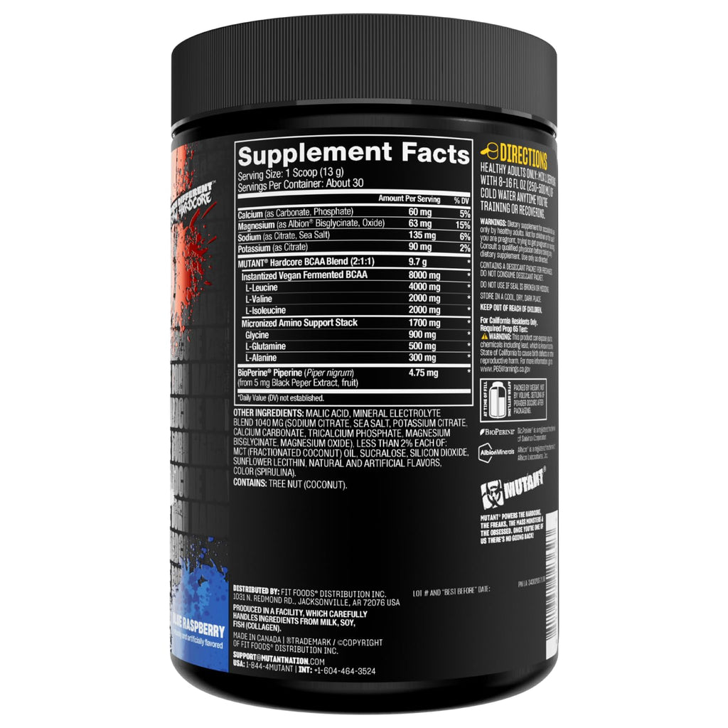 Recovery support with Hardcore BCAA