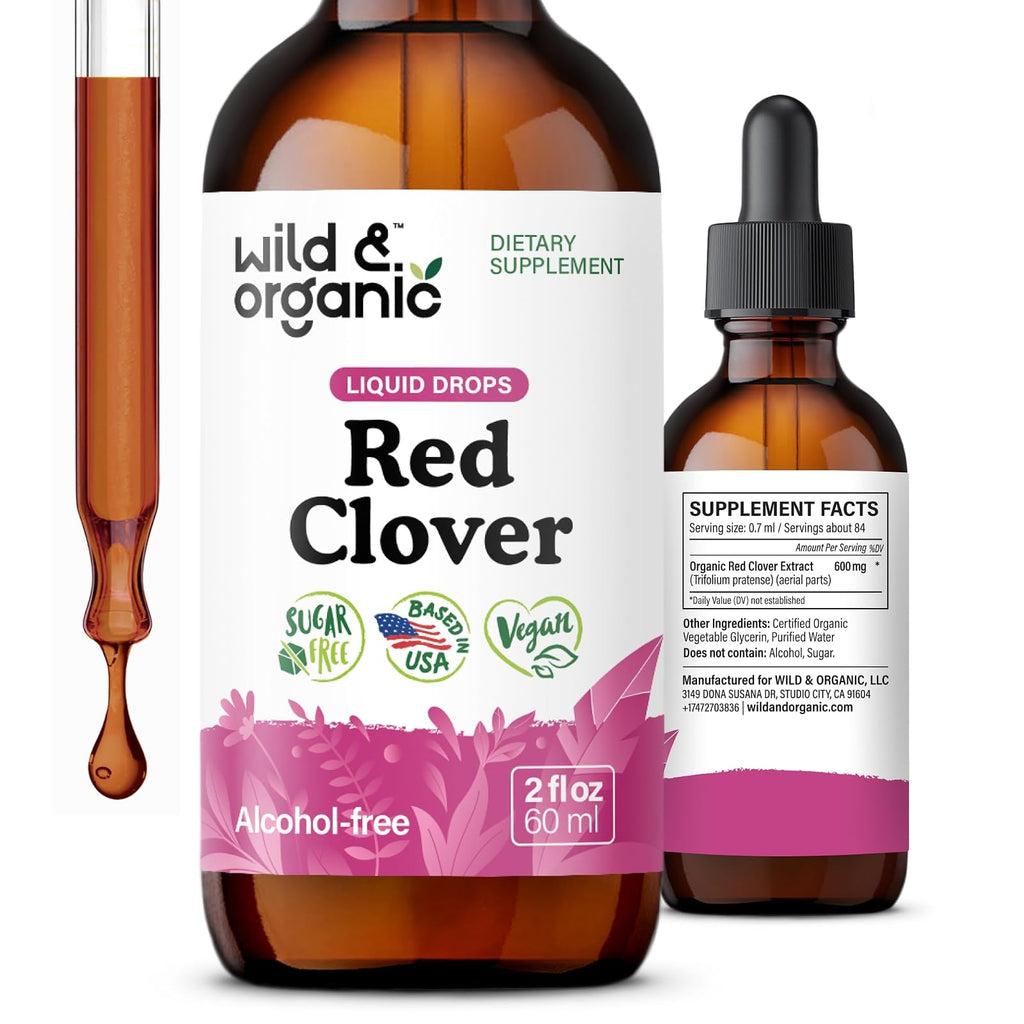 red clover herb drops for menopause