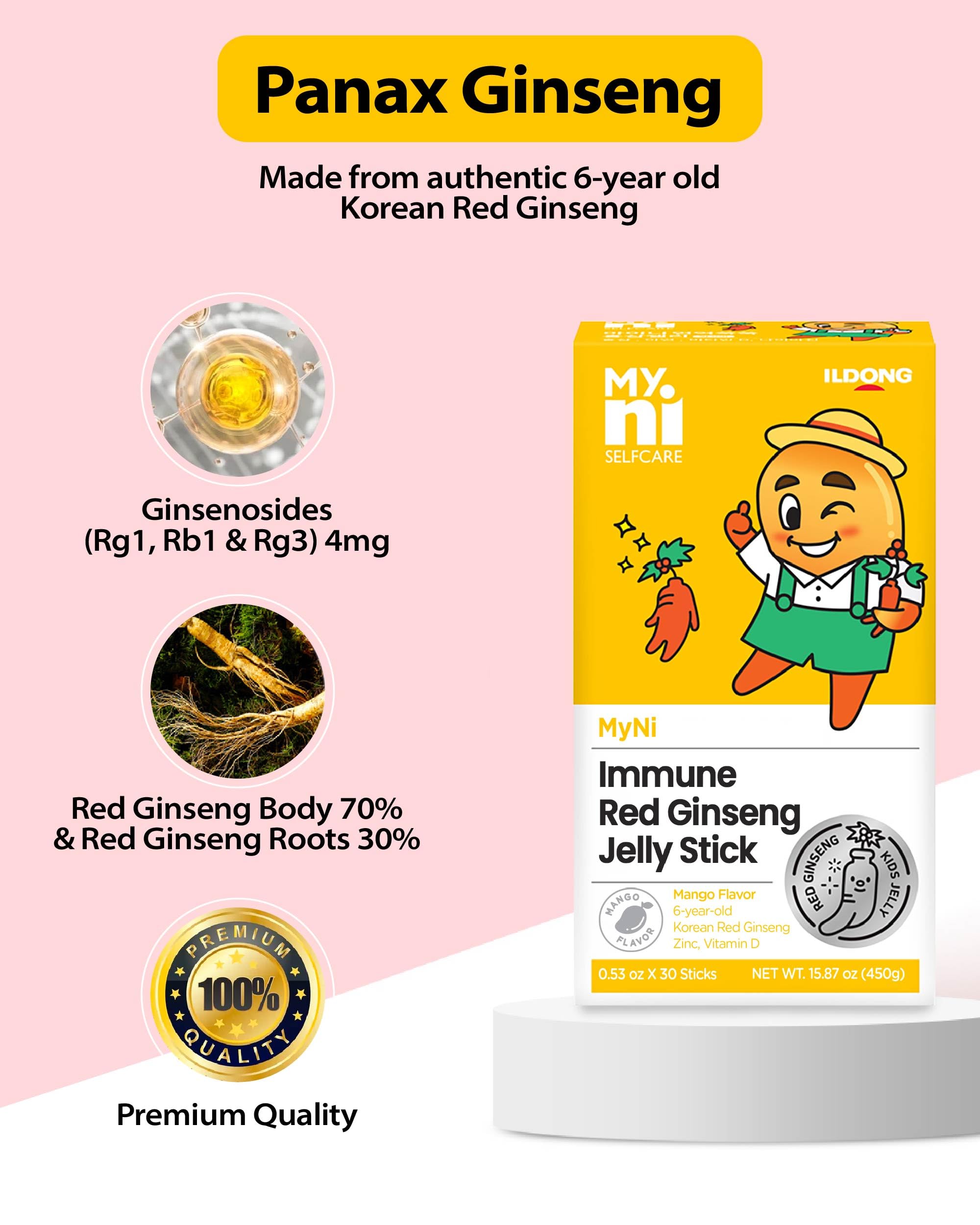 Red ginseng extract for memory support