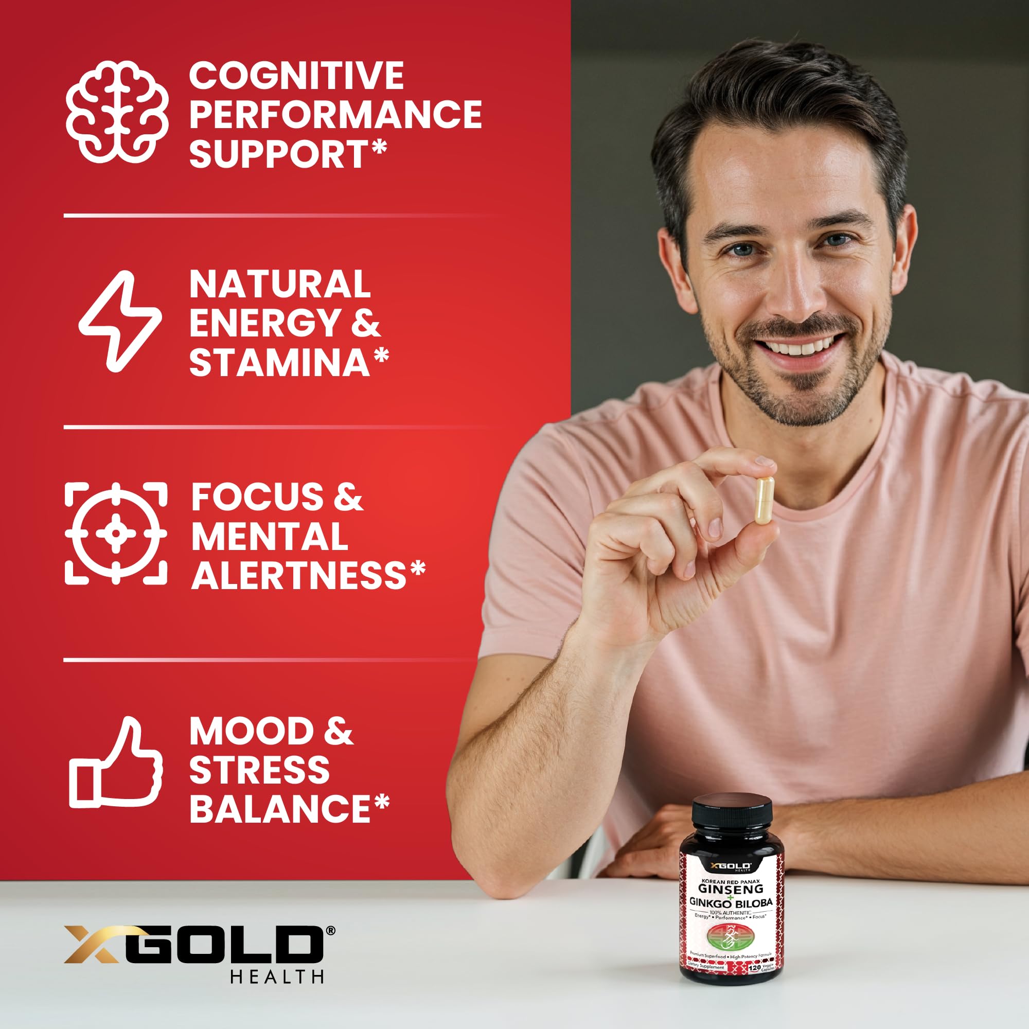 Red ginseng for mental clarity