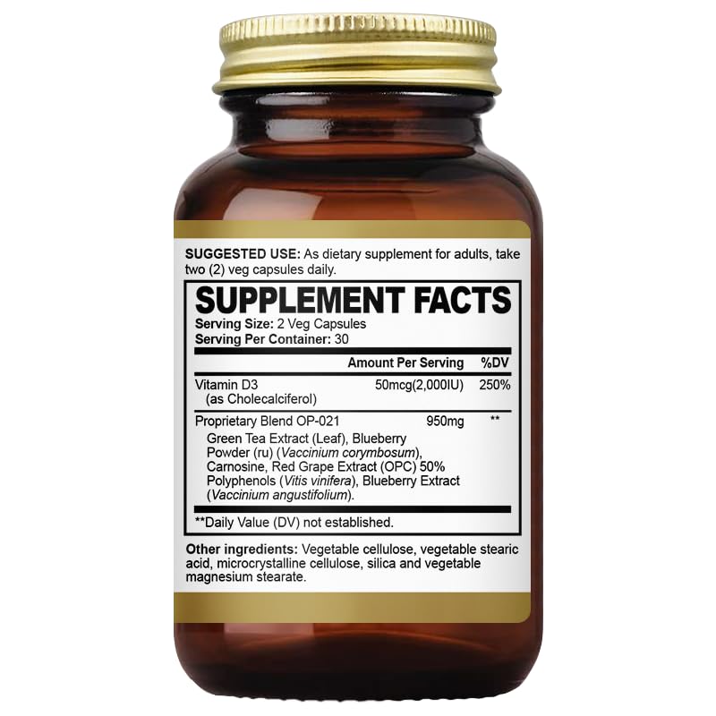 Red grape and green tea extract blend