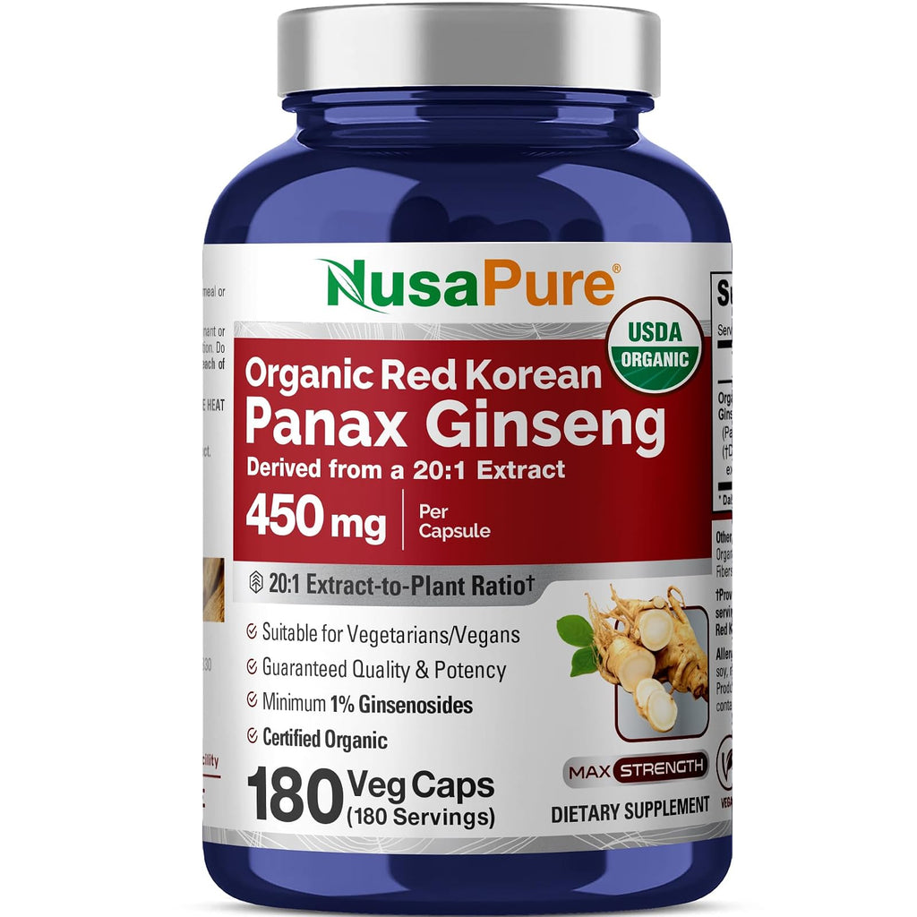 red korean panax ginseng capsules