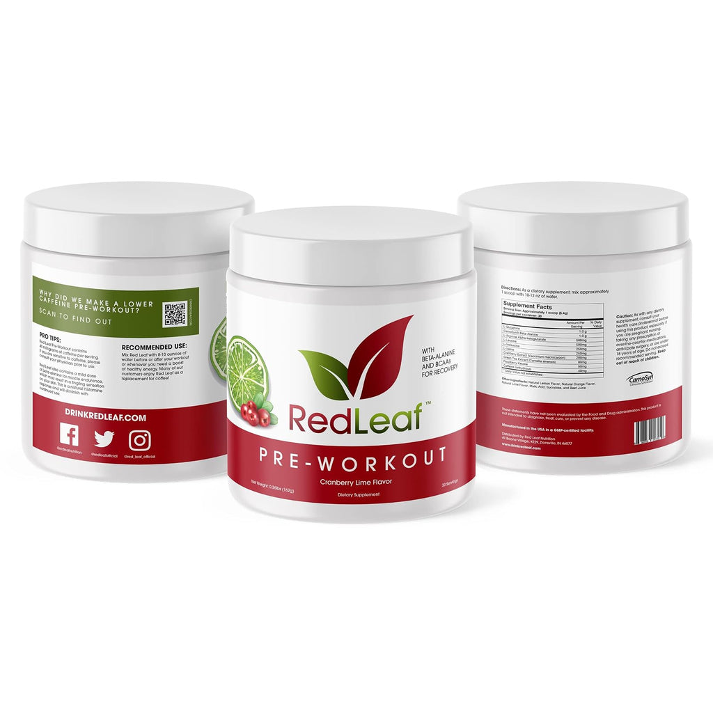 Red Leaf pre-workout for enhanced athletic performance