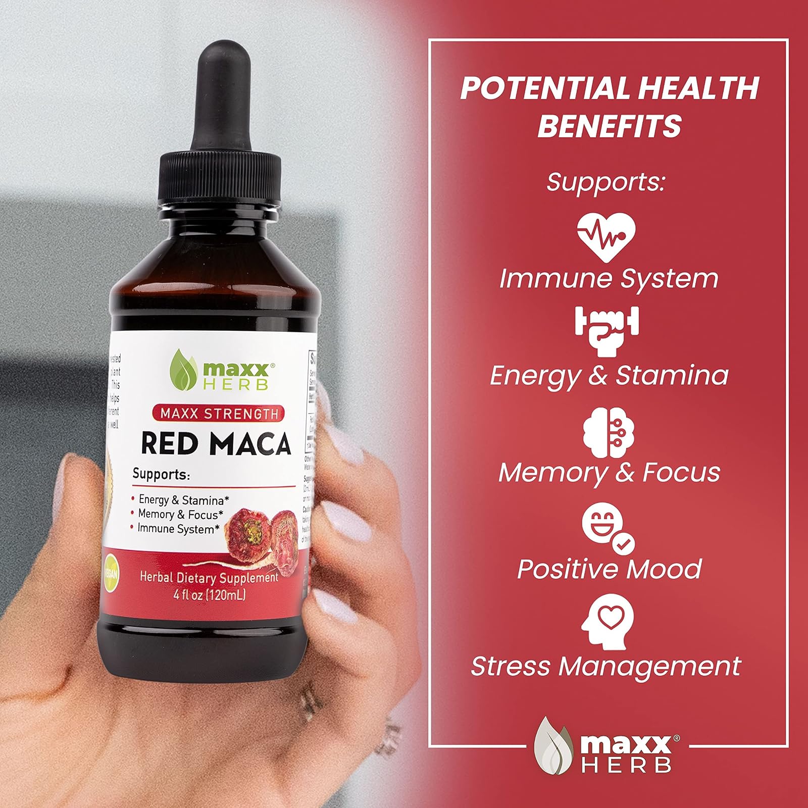 Red Maca Root liquid benefits