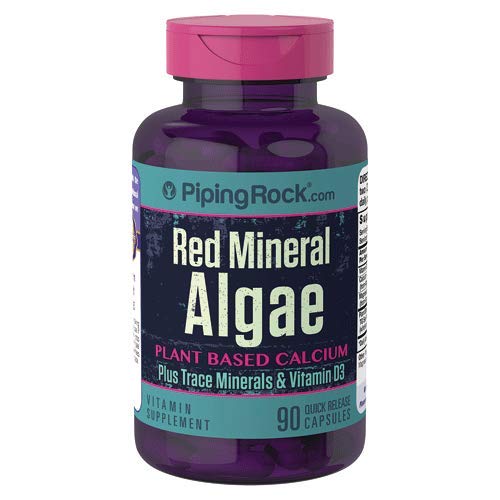 Red Mineral Algae calcium supplement capsules