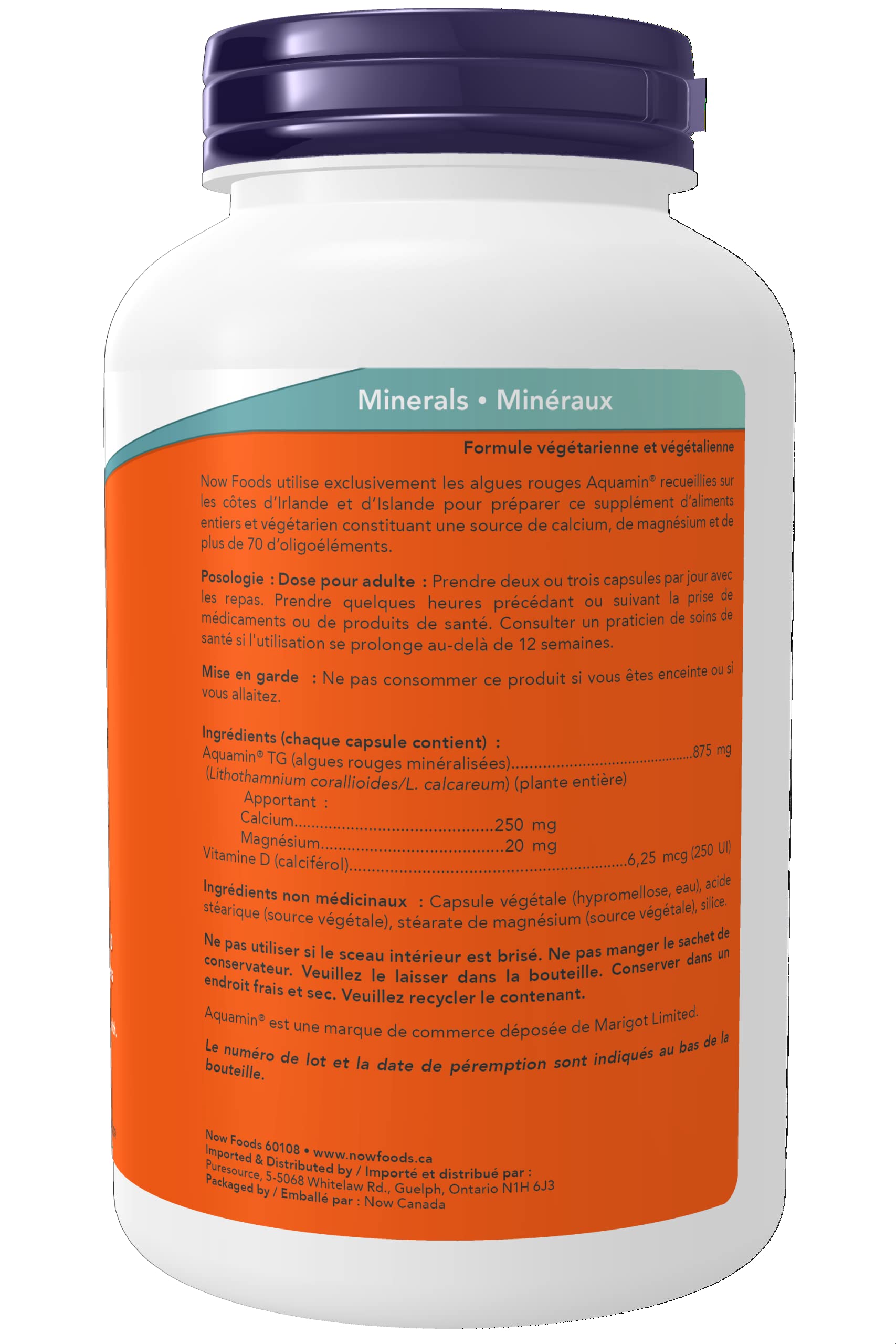Red mineral algae with vitamin D