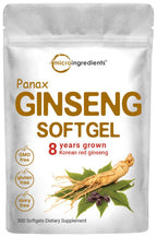 red panax ginseng softgels for energy