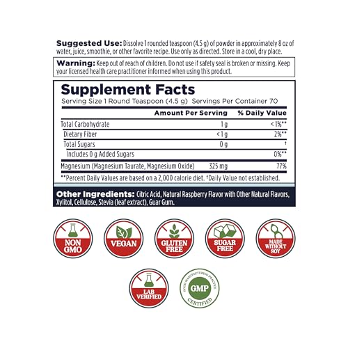 red raspberry flavoured magnesium