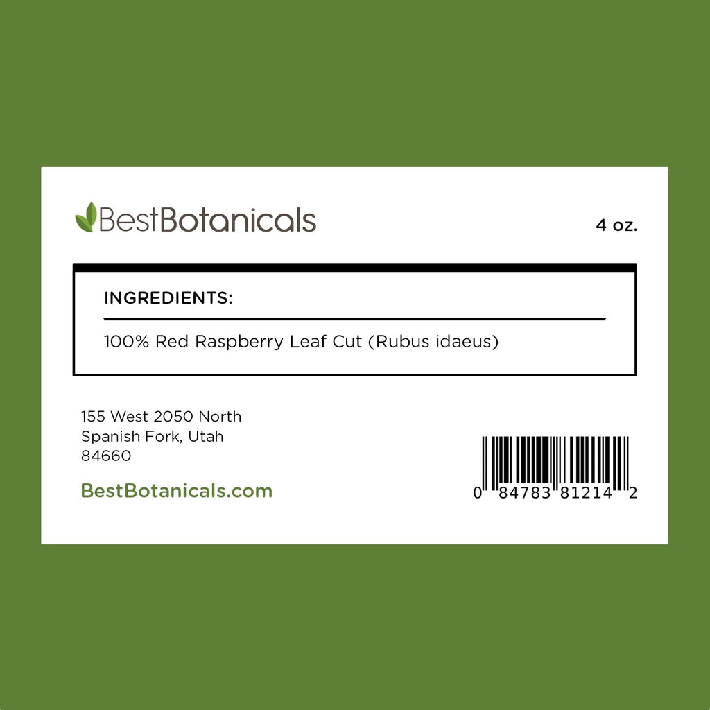 red raspberry leaf cut for vitality