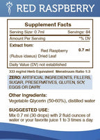 Red raspberry tincture for immune support