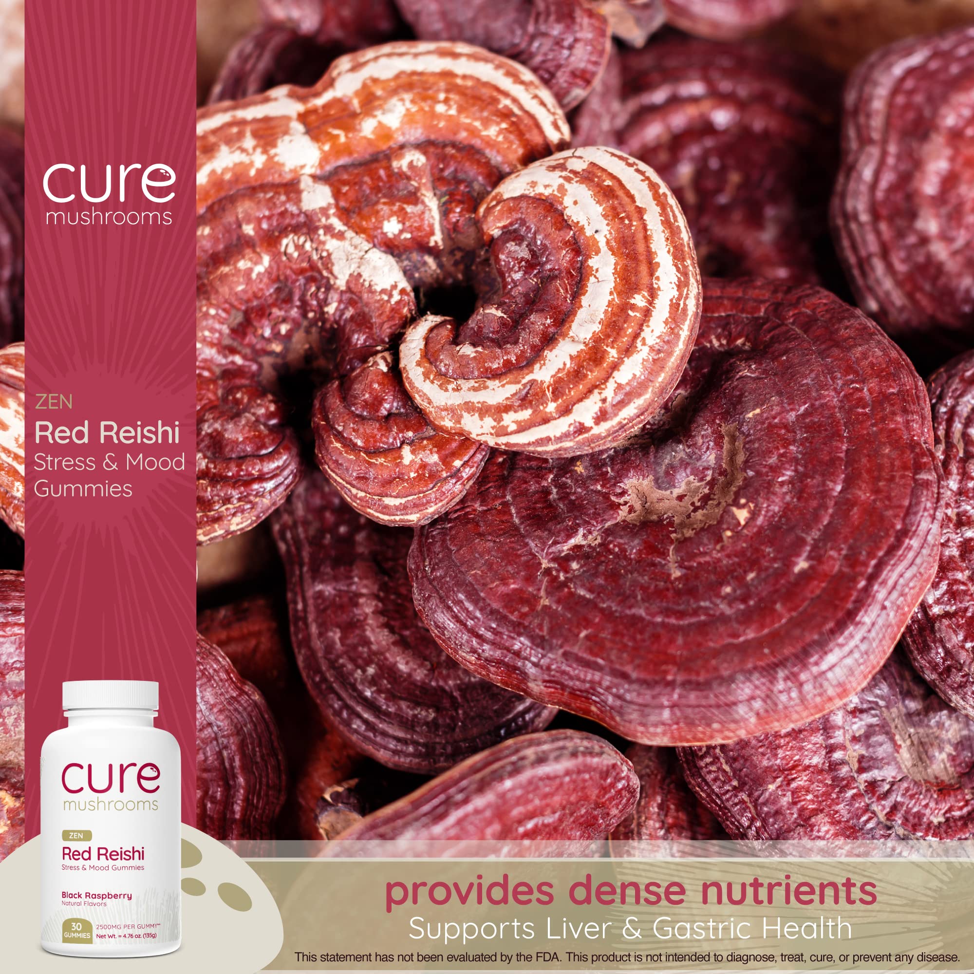 red reishi extract in gummy form