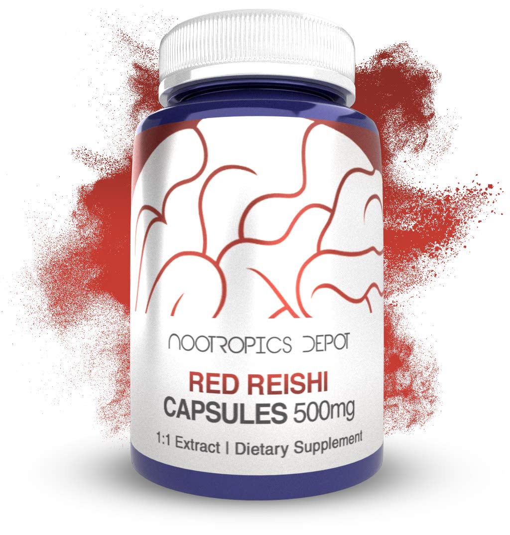 Red Reishi mushroom capsules for immunity