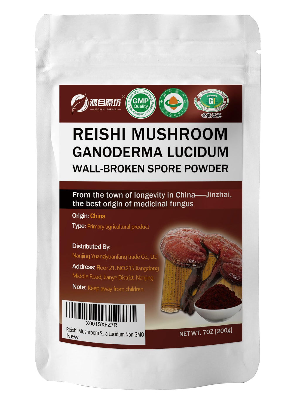 Red Reishi mushroom powder for wellness