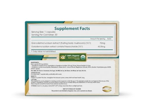 Red Reishi mushrooms for natural energy
