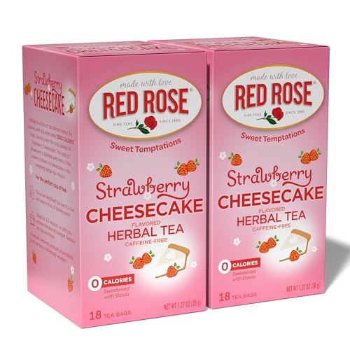 Red Rose herbal tea for dessert lovers