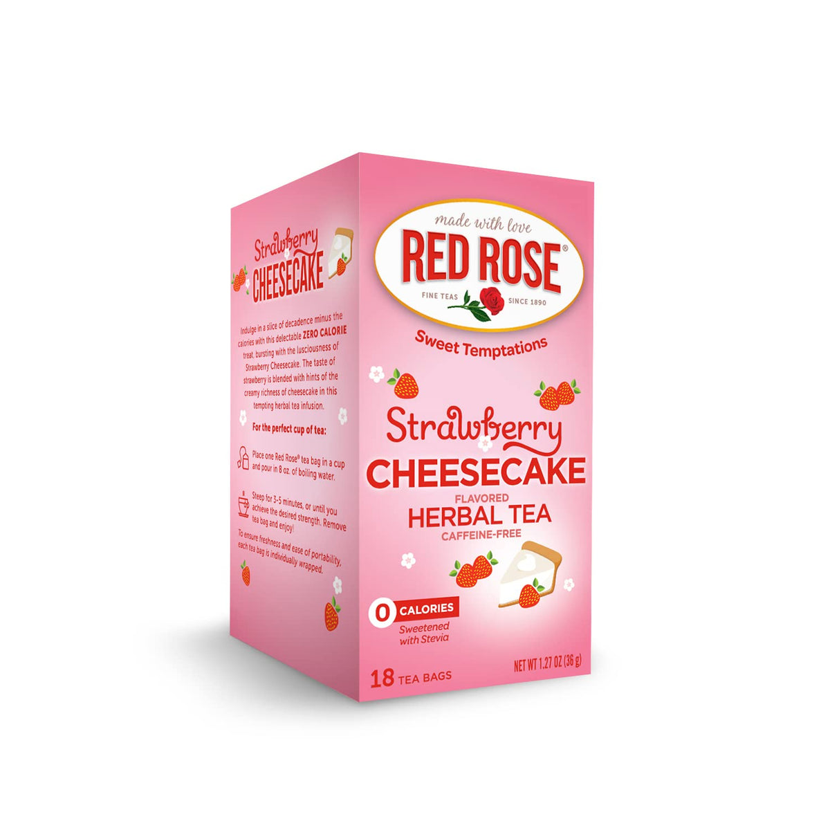 Red Rose strawberry cheesecake herbal tea