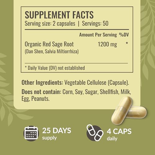 Red Sage capsules for immune support