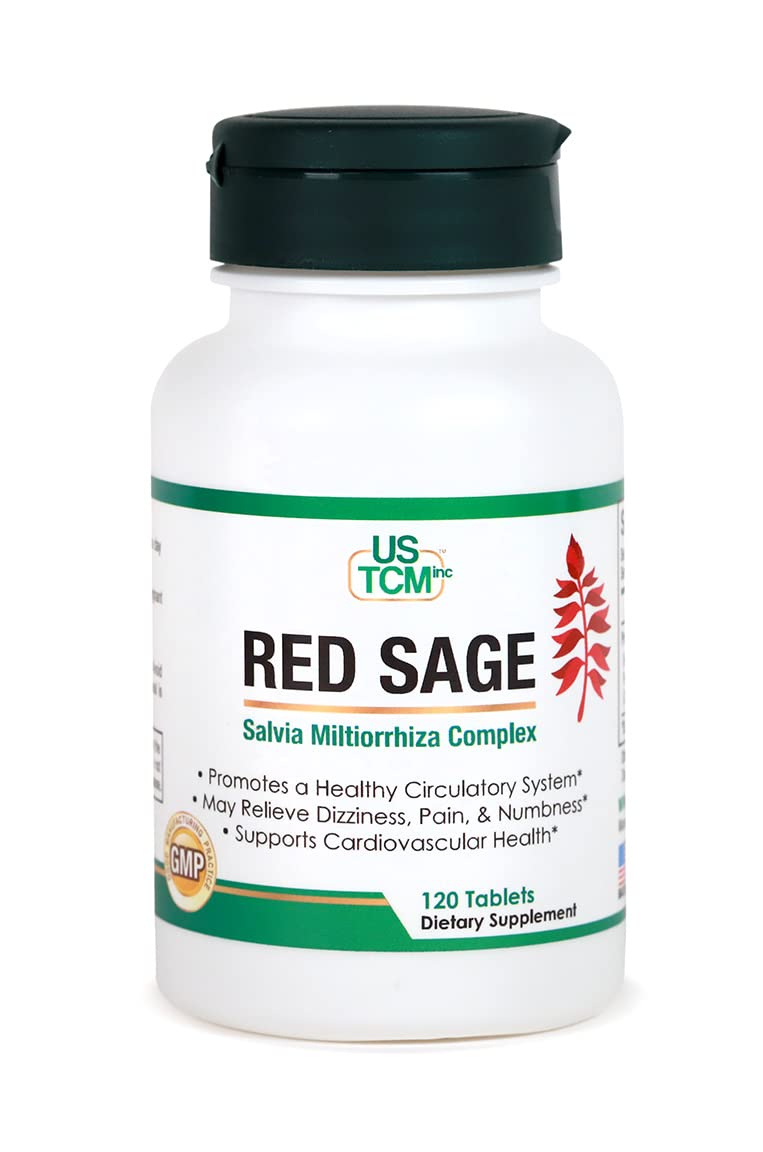 Red Sage Salvia blended vitamin tablets