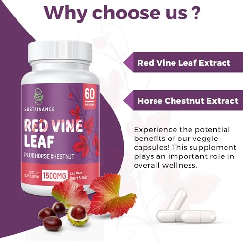 Red Vine Leaf extract for energy boost
