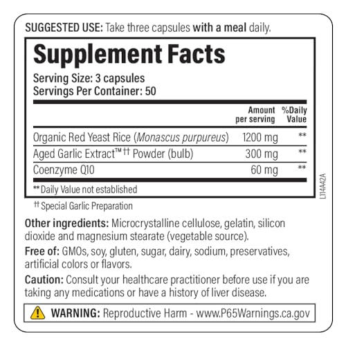 red yeast rice and CoQ10 benefits