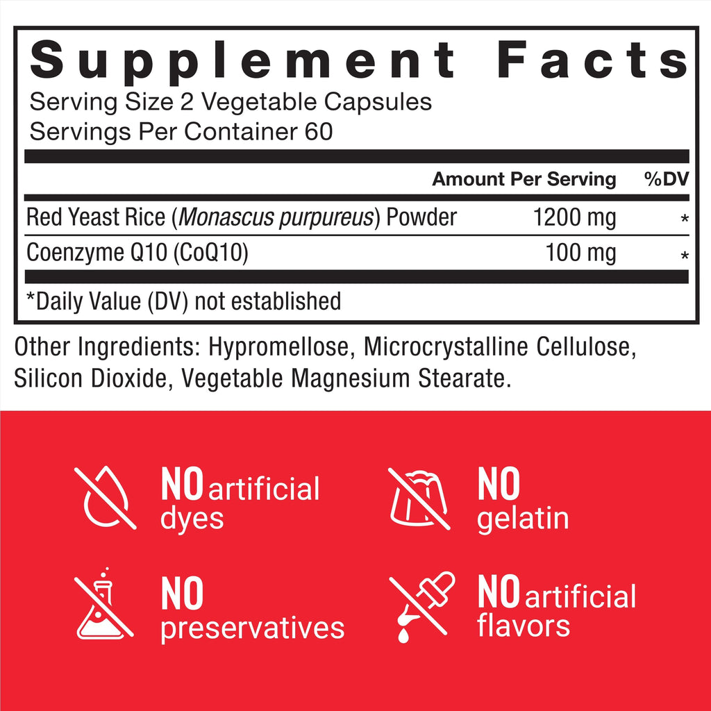 red yeast rice and CoQ10 formula