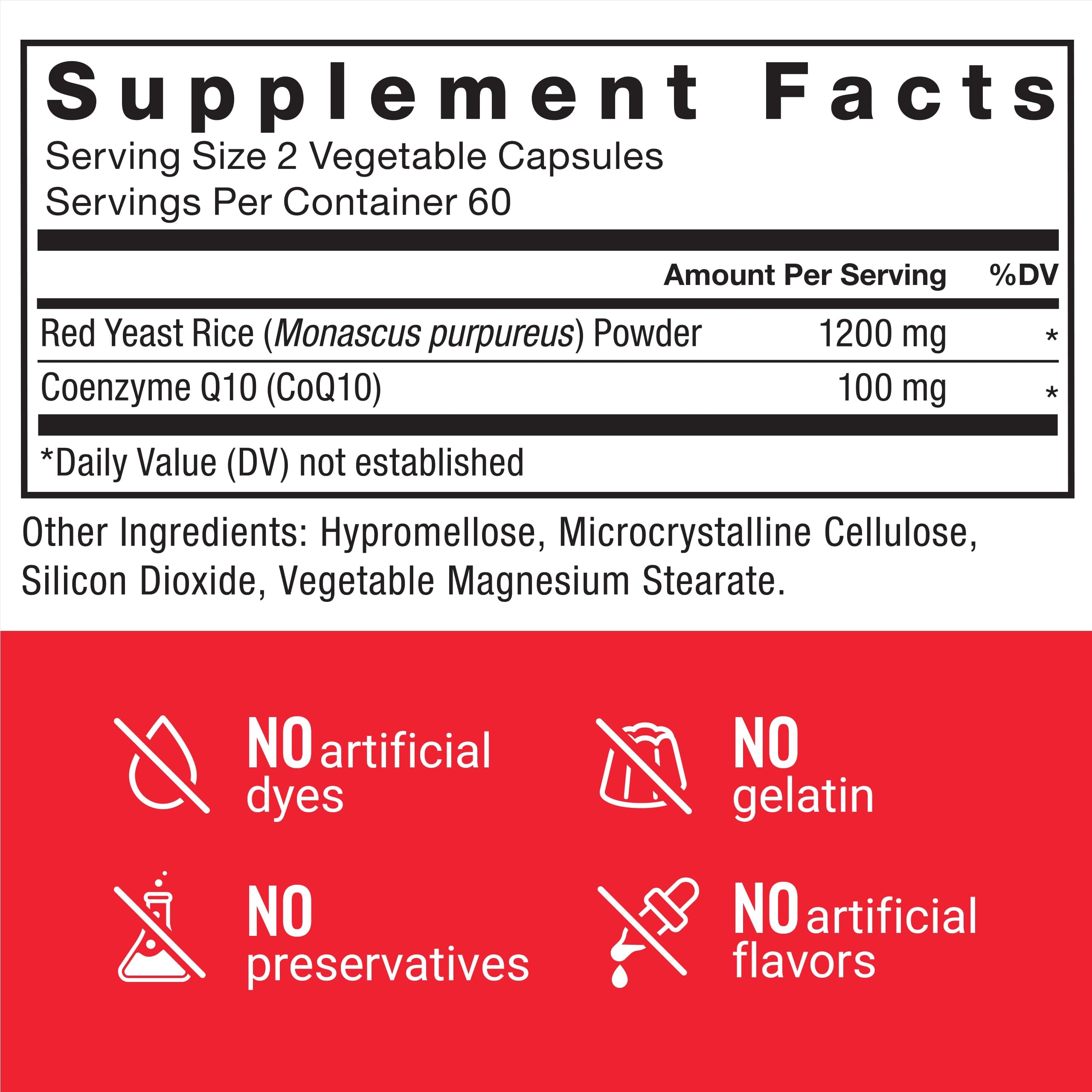 red yeast rice and CoQ10 formula