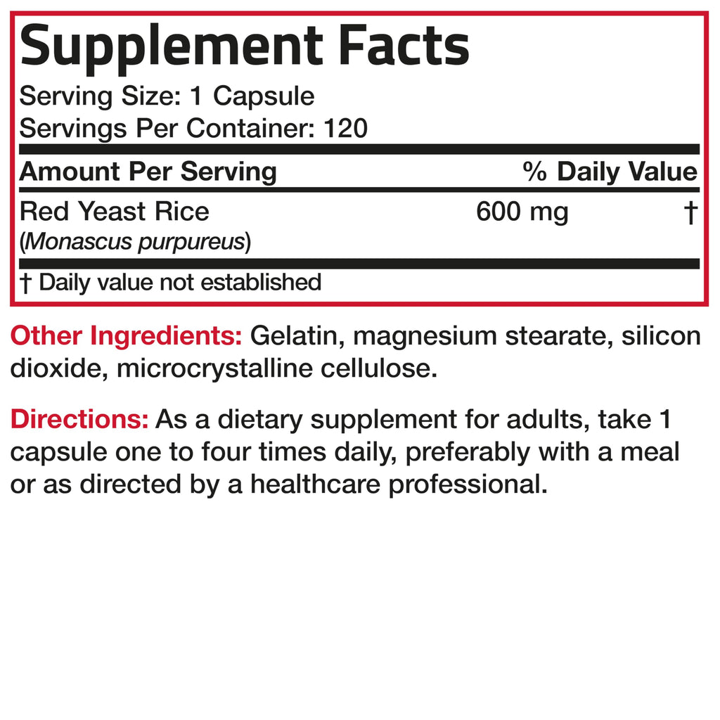 red yeast rice capsules for daily use