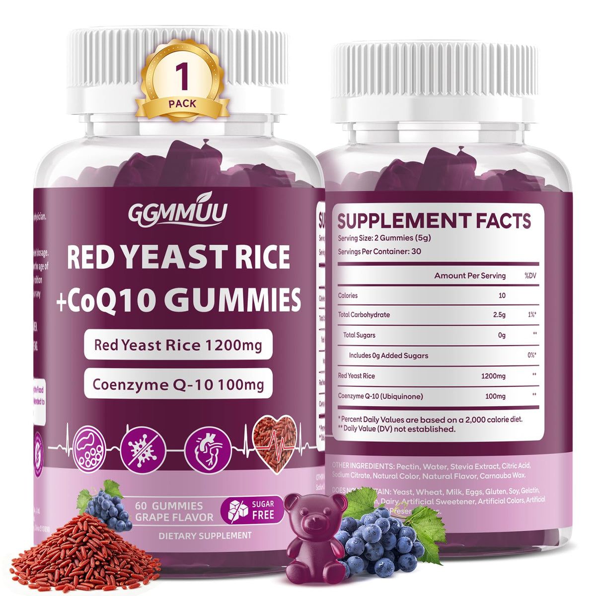 Red Yeast Rice gummies for heart health