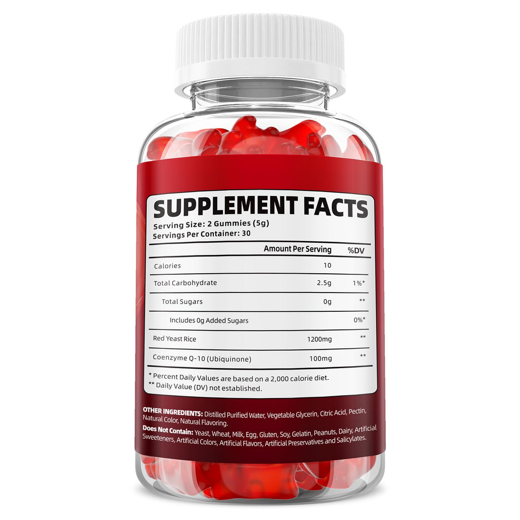 Red yeast rice gummies for overall vitality